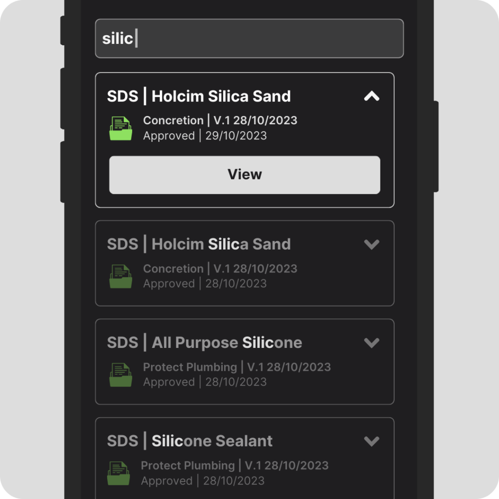 Digital Sds Management Construction Safety Software